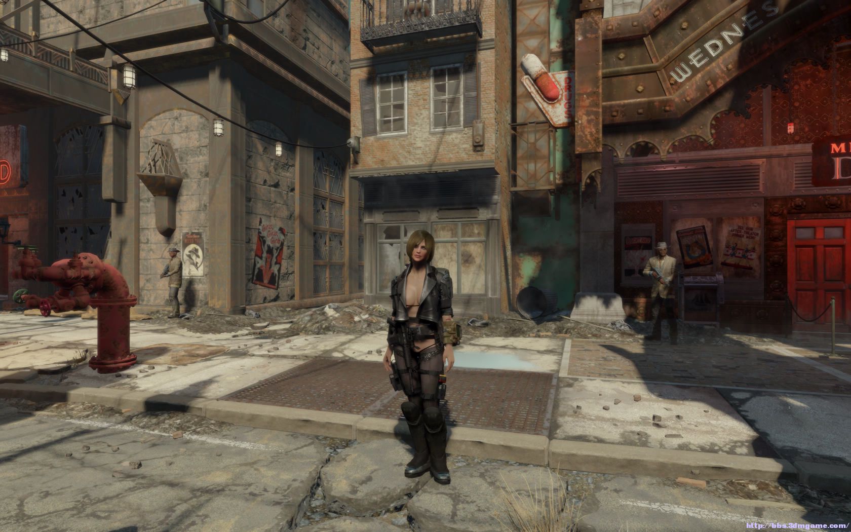 晒图，目前CBBE身形下比较性感的混搭套装分享~~~ - 《辐射4》 - 3DMGAME论坛 - Powered by Discuz!