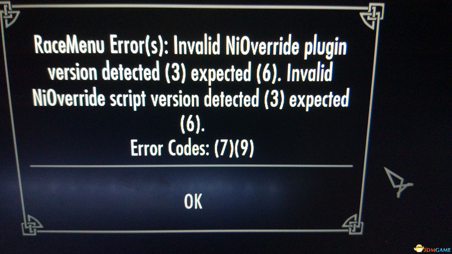 【求助】【已解决】关于RACEMENU的问题 - 《上古卷轴5：天际》历史资源区 - 3DMGAME论坛 - Powered by Discuz!