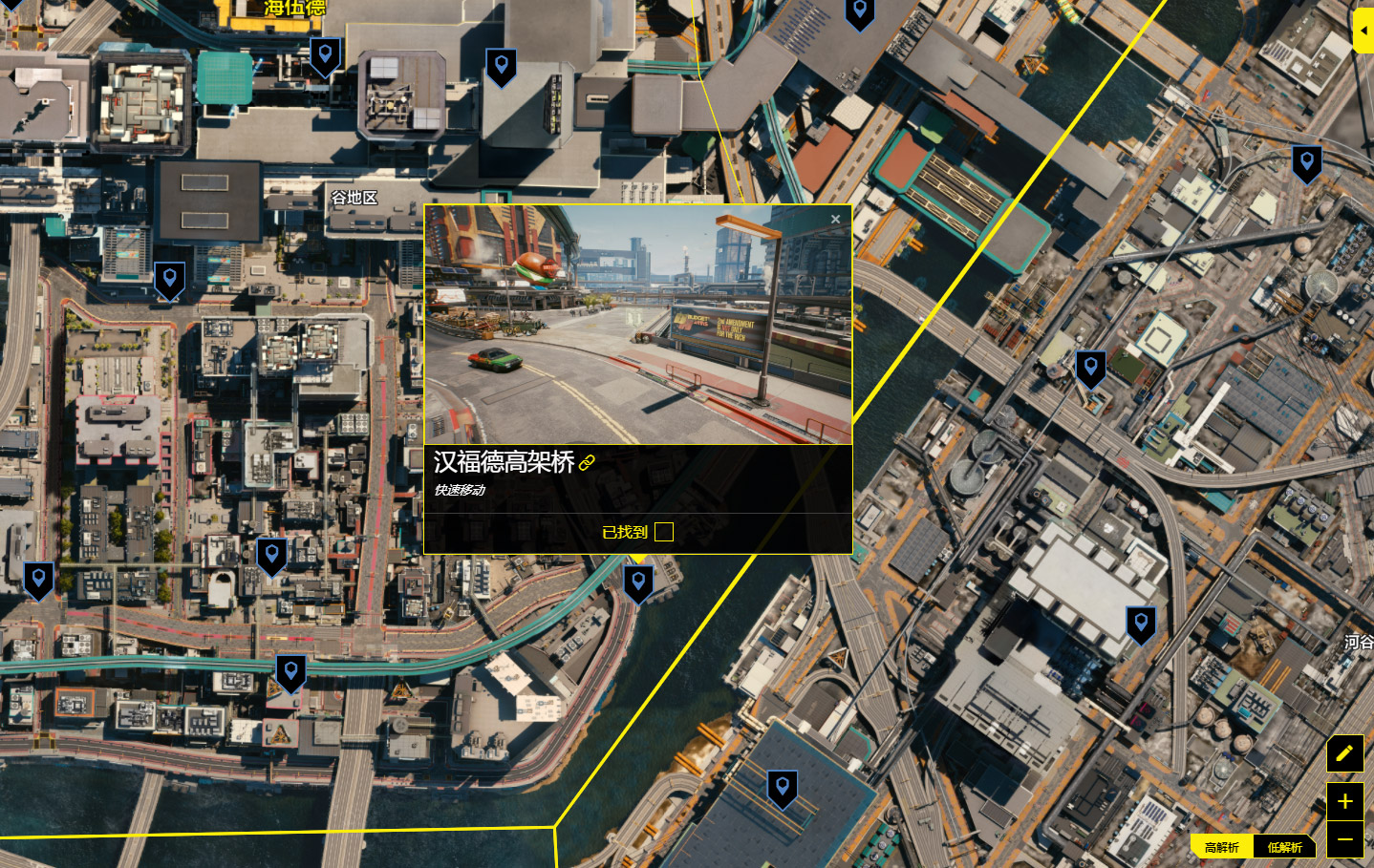 《赛博朋克2077》官方地图豪华版一览 —— 解锁40 亿像素高清卫星地图，收集全190处秘宝位置（用“导航MOD”记录坐标） - 《赛博朋克 ...