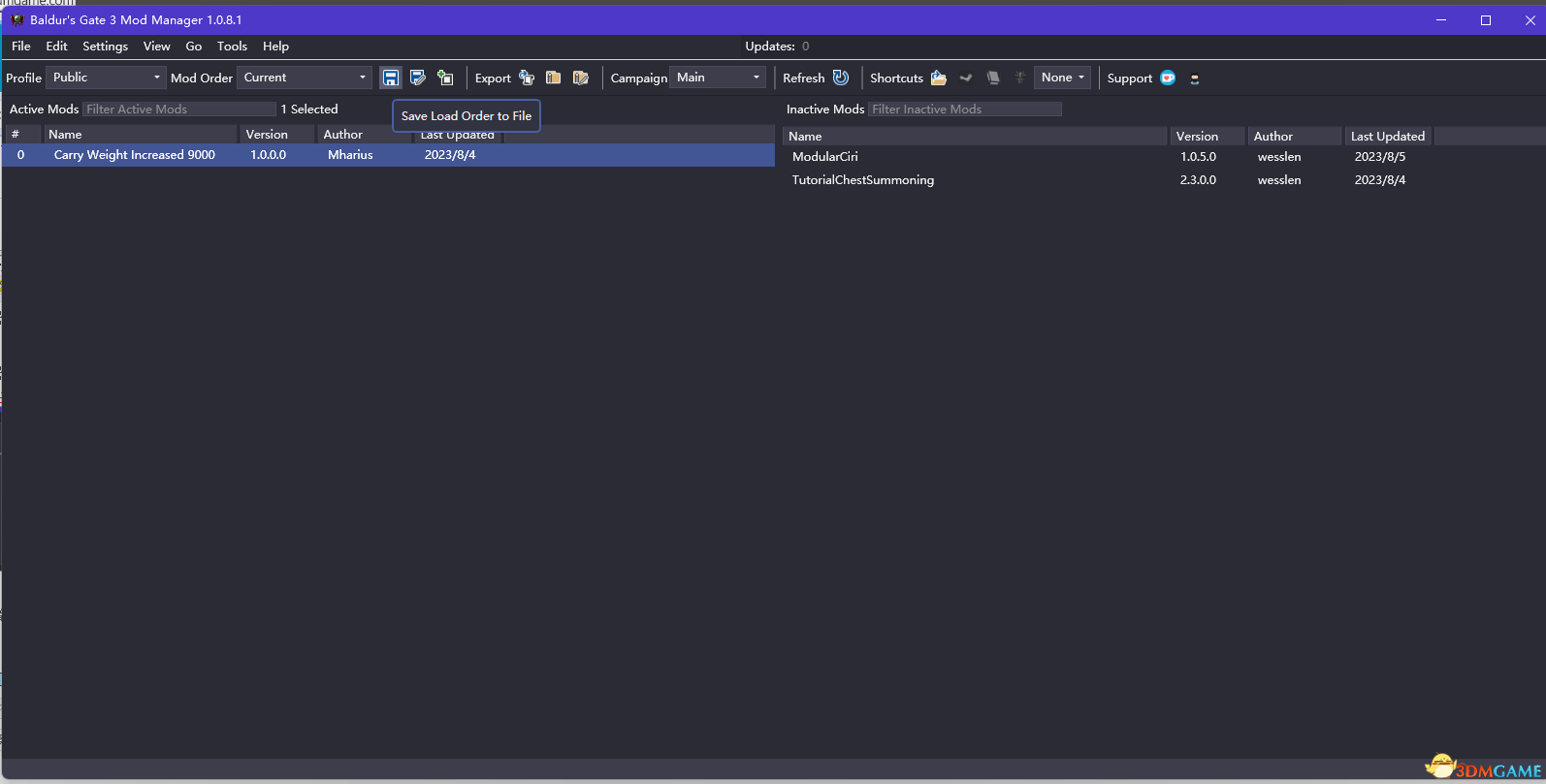 博德之门3|MOD管理器 - SWITCH618游戏公益分享