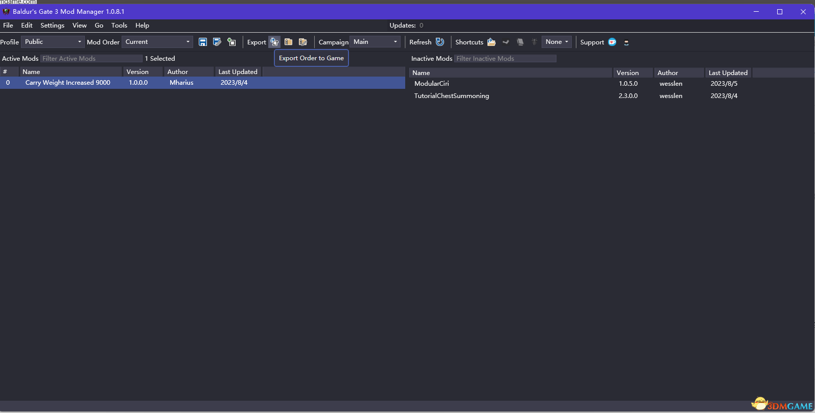 博德之门3|MOD管理器 - SWITCH618游戏公益分享
